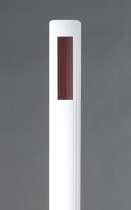 STEEL-FLEX GUIDE POST | Corsign | White Steel Flex Guide Post With Red ...
