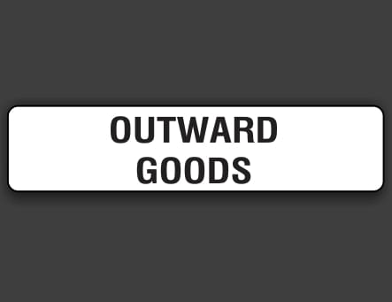 COR8001 | Corsign | Outward Goods