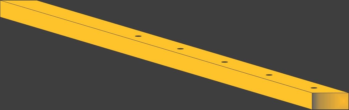 YELLOW POWDERCOATED RHS POST 76x38 | Corsign | RHS SIGN POST 76X38mm ...