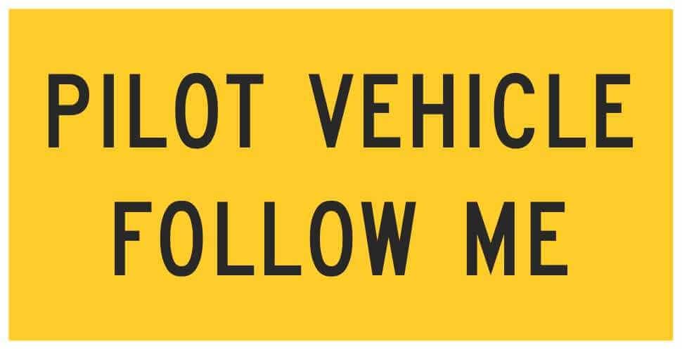 MMS-ADV-100 | Corsign | PILOT VEHICLE FOLLOW ME 1200X600MM