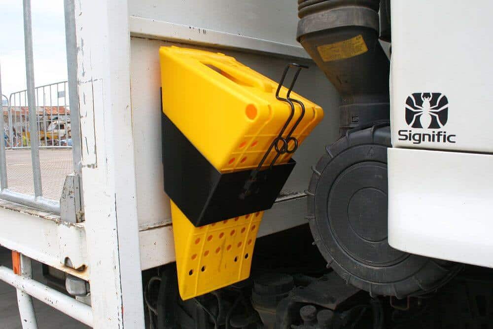 TRUCK WHEEL CHOCK | Corsign | High Quality Moulded Plastic Wheel Chock ...